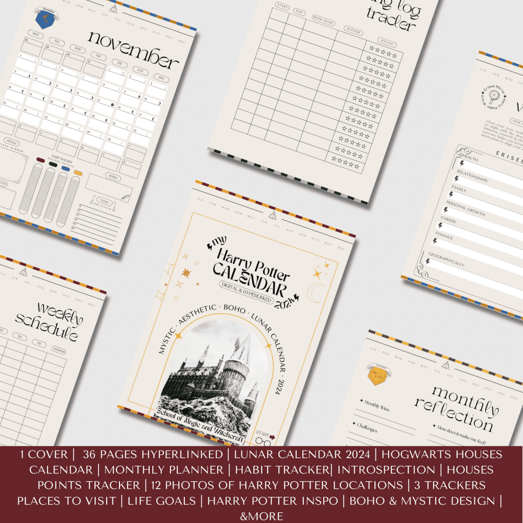 Magic Calendar 2024 | Hogwarts Houses, Harry Potter - Uvanda