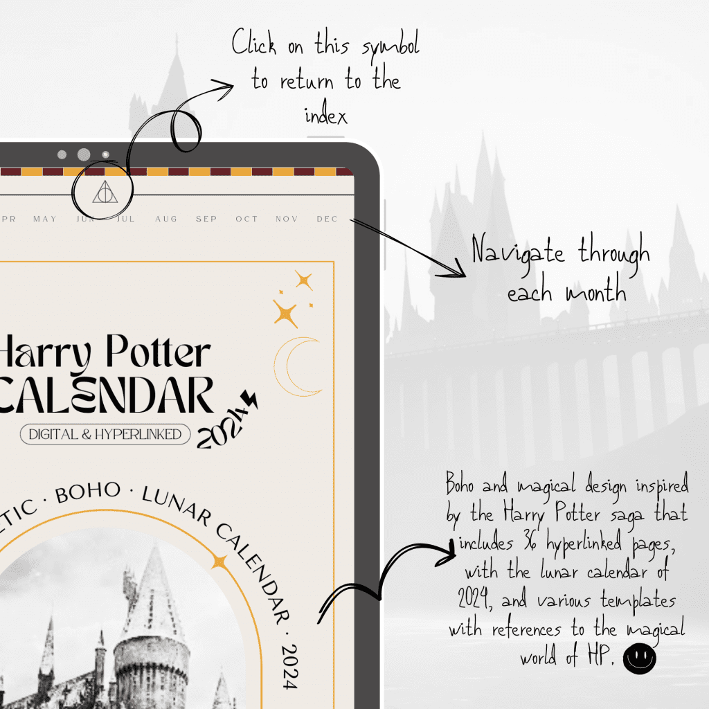 Magic Calendar 2024 | Hogwarts Houses, Harry Potter - Uvanda